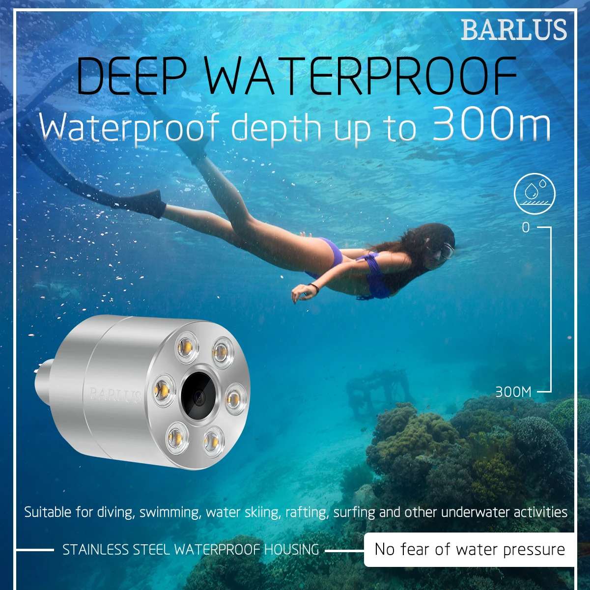 Mini Underwater Camera - Durable & Waterproof Exploration