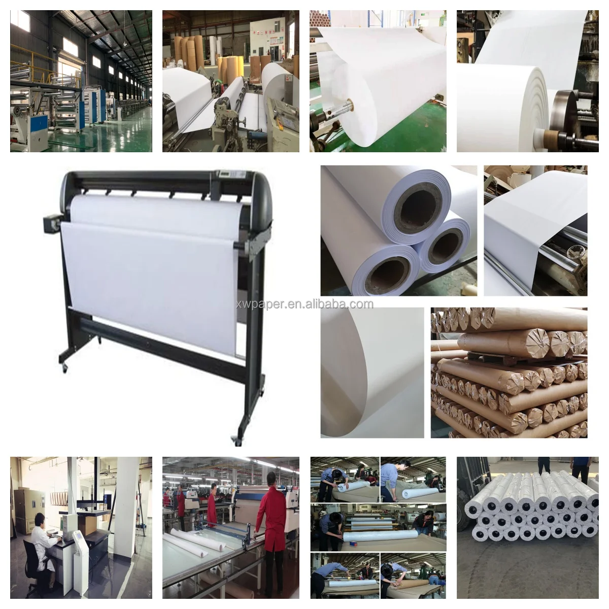 Anti-curl Non-deformate CAD Plotter Offset Bond Paper 80gsm in Reel ...