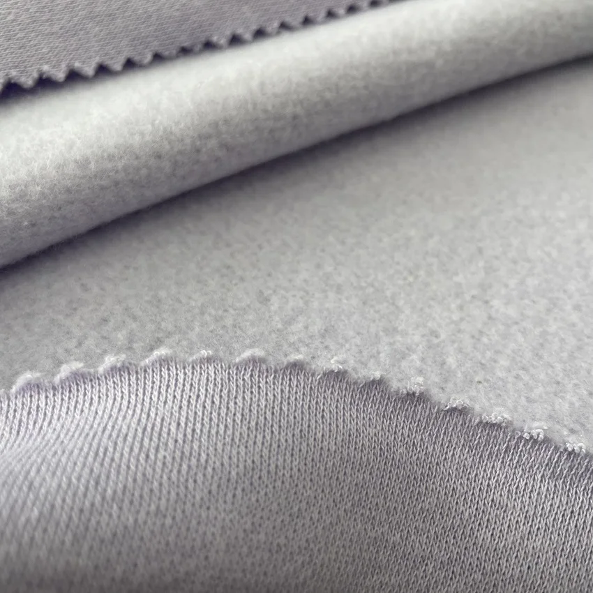 Custom Design 80%cotton 20%polyester Blend Knitting Cvc Brushed Fleece ...