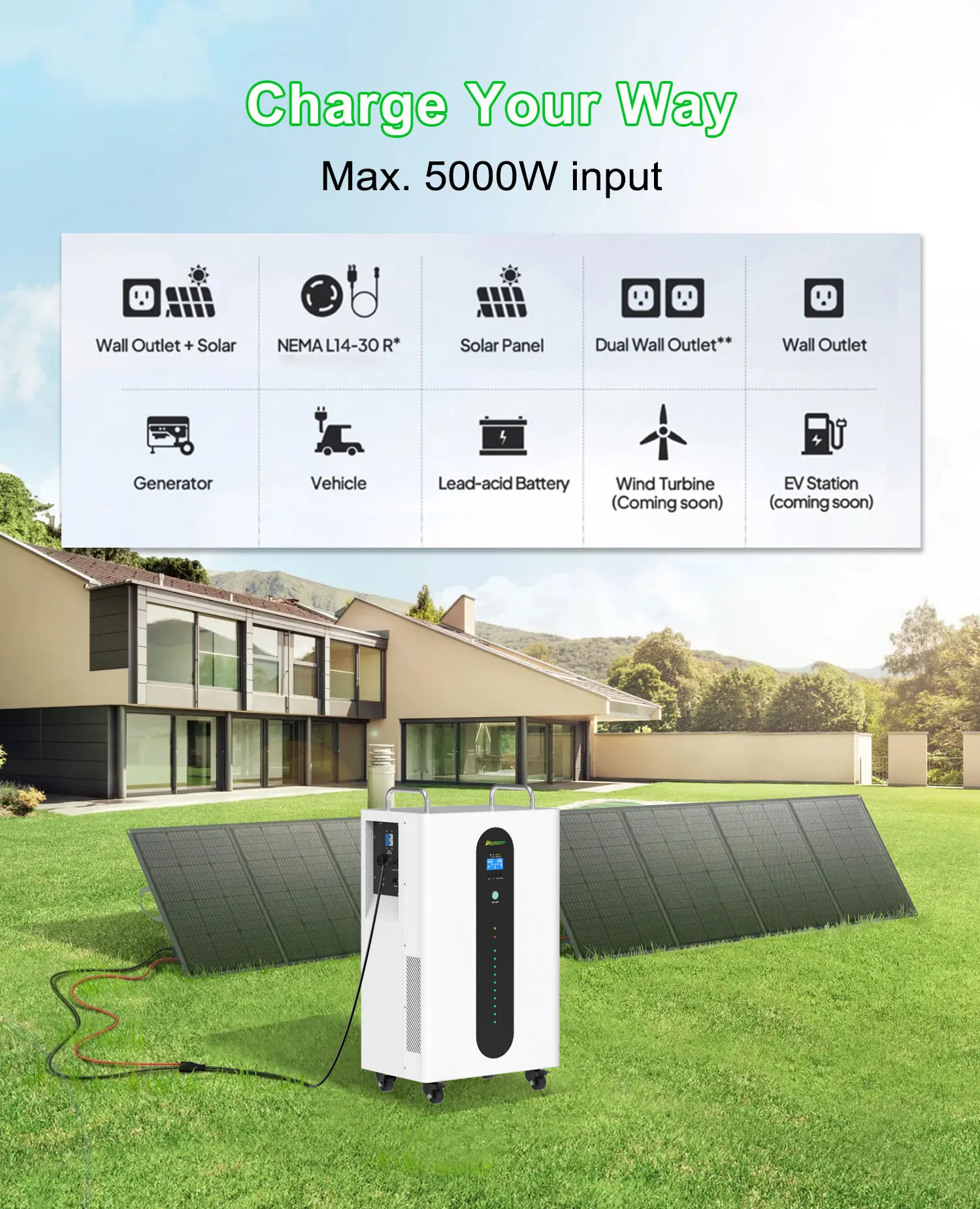 5000W Portable Power Station - Reliable Energy Anywhere