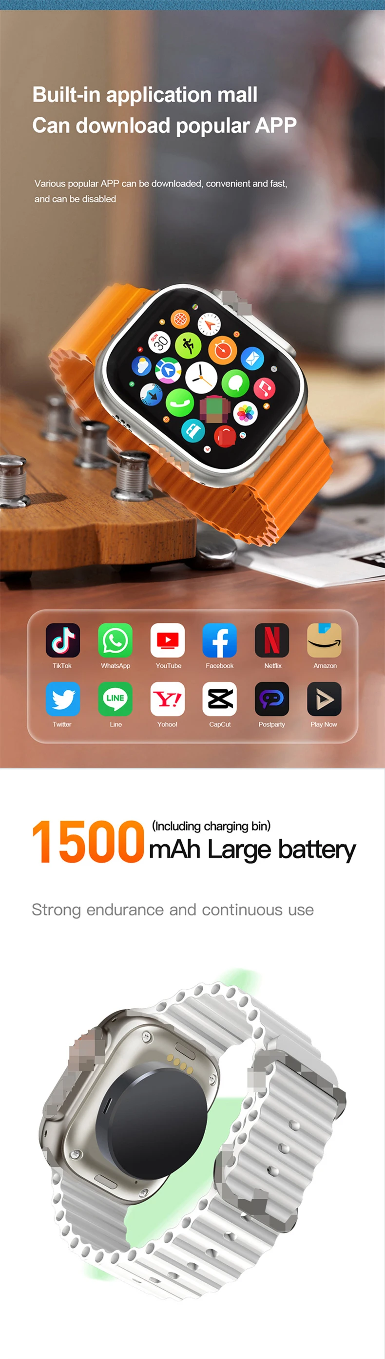 X8 Ultra 4g Smartwatch,Dw89 Dw88 S9 S8 Ultra Mobile Phone Android Ios ...