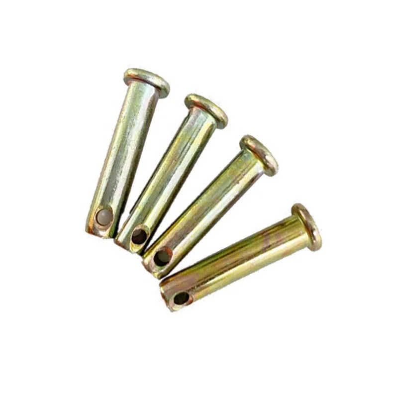 Single Hole Clevis Pins Carbon Steel Galvanized Flat Head Quick Release ...