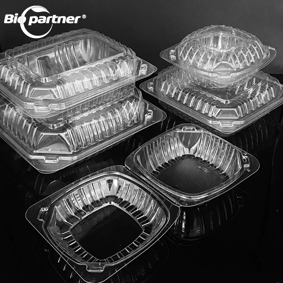 Wholesale disposable plastic packaging clear blister box 3 compartment ...
