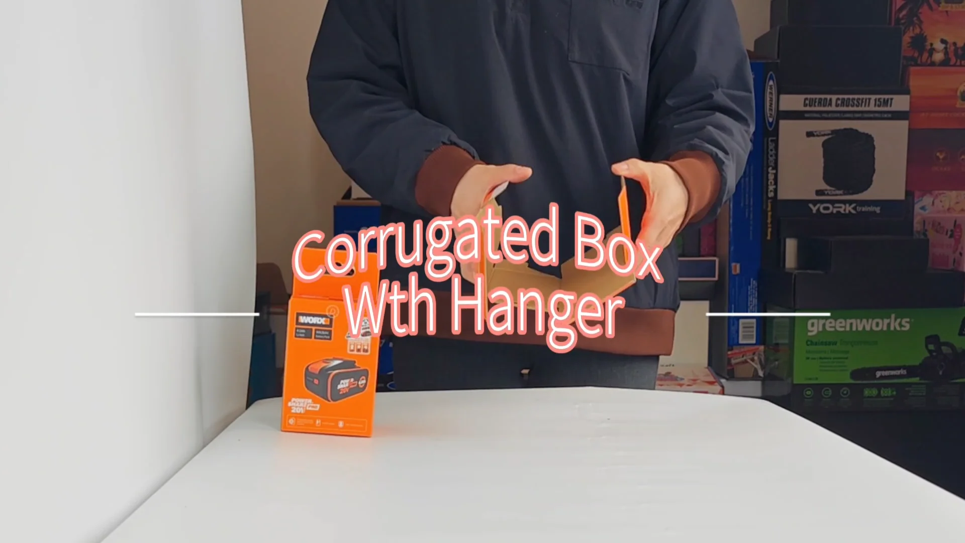 Custom Biodegradable Matte Corrugated Cardboard Hook Box Factory Direct ...