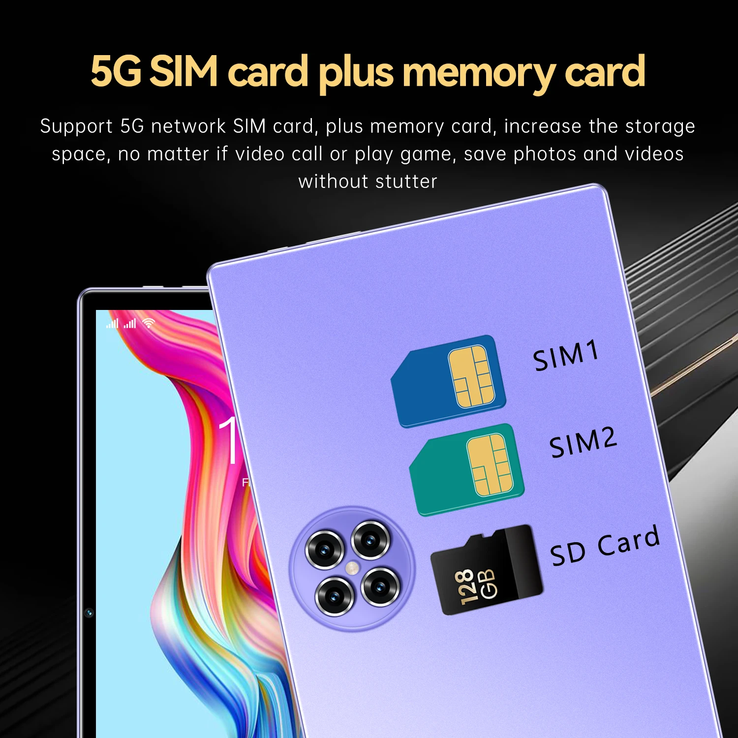 2024 New Oem 10 Inch Real 6g+128g Quad Core Dual Sim Tablet Pc Android ...