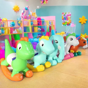 Cartoon Unicorn Inflatable Rocking Toy Pvc Material For Outdoor Use For ...