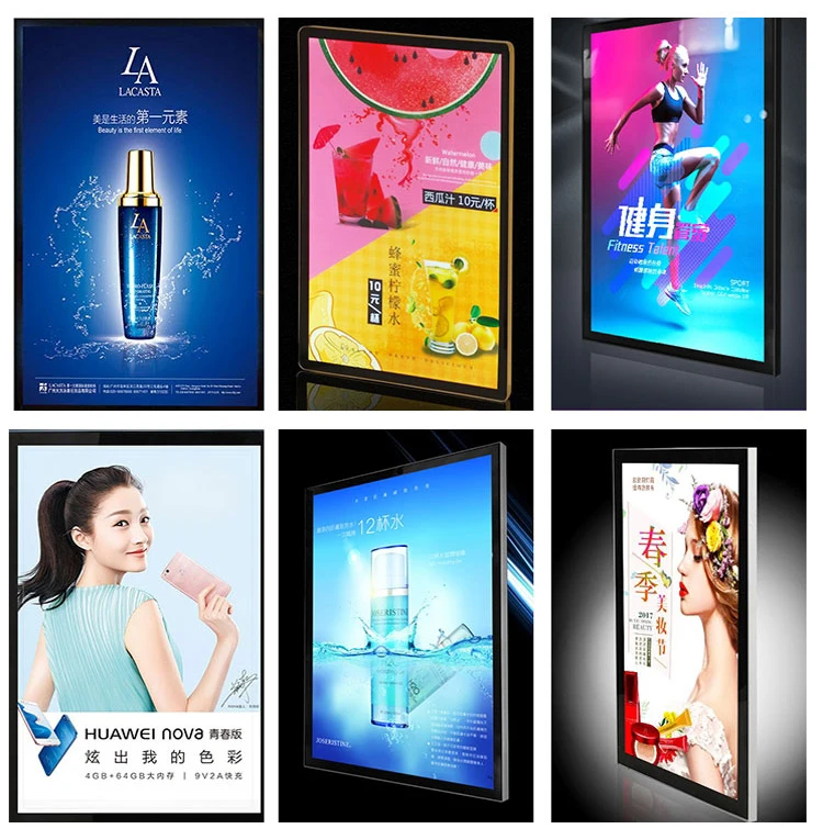Aluminum Light Box Window Display A0/a1//a2/a3 Size Poster Frame Snap Ultra Thin Advertising ...