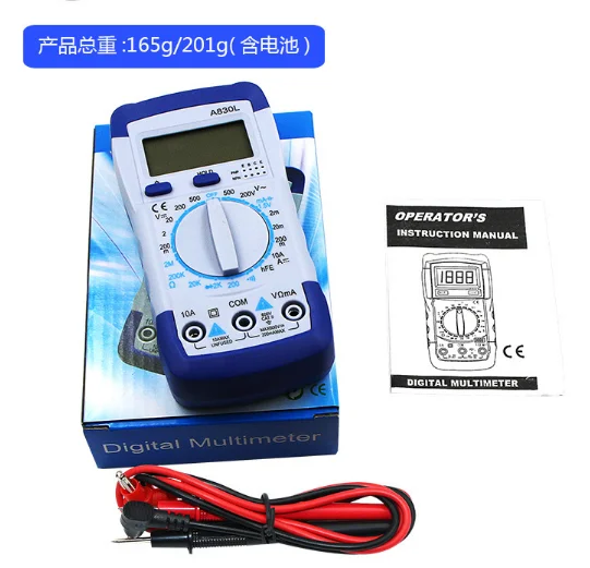 A830L multimeter handheld digital multimeter ammeter voltmeter digital ...