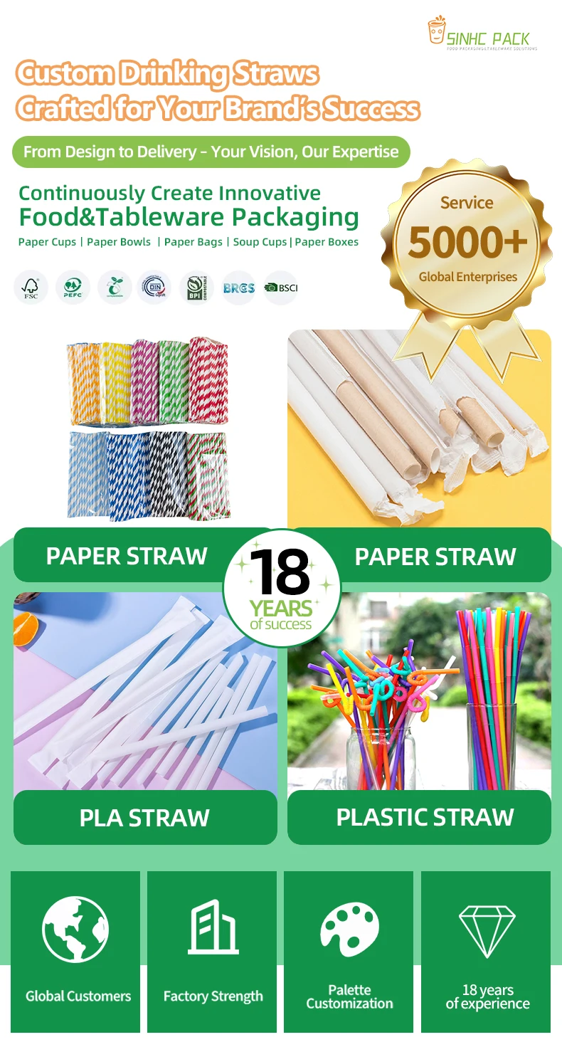 High Quality 3Mm Drinking Cold Drink Straw Biodegradable Drinking Pla ...