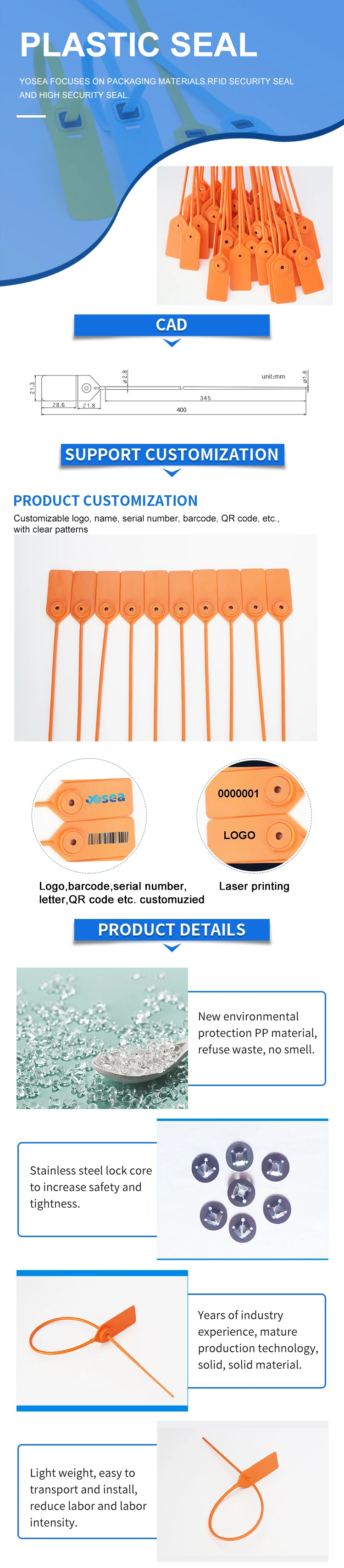 Tamper Proof Safety Bank Bag Use Packing Lock Iso17712 Container Safety ...