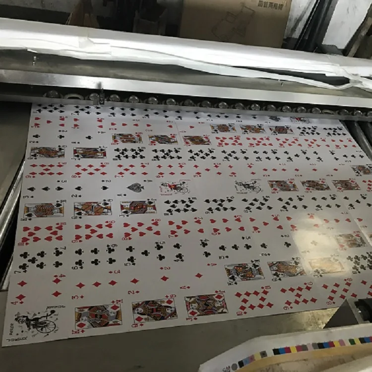 Automatic Poker Playing Cards Slitting Matching Collating Machine Game ...