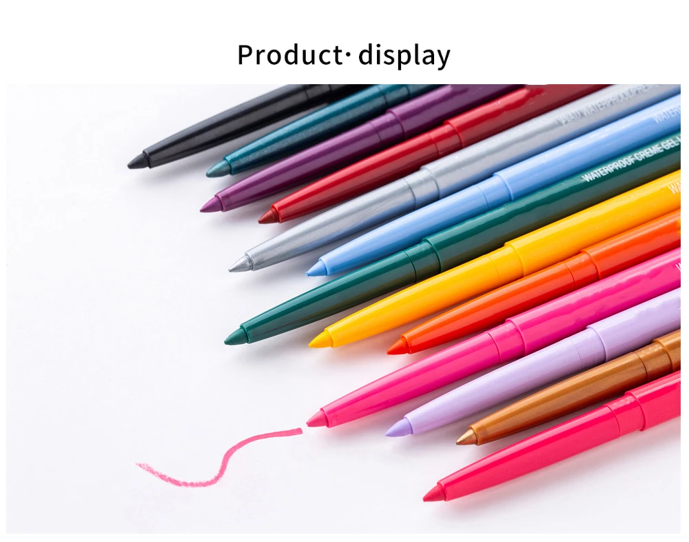 Wholesale Waterproof Matte Glitter Eyeliner Gel Pencil Long-lasting ...