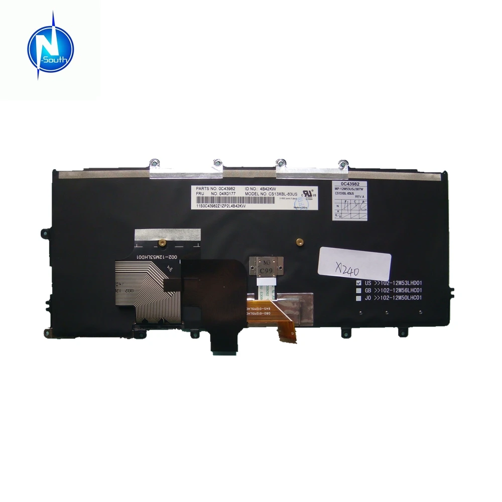 Genuine New Laptop Keyboard For Lenovo X240 X250 Non-backlit Us Black ...