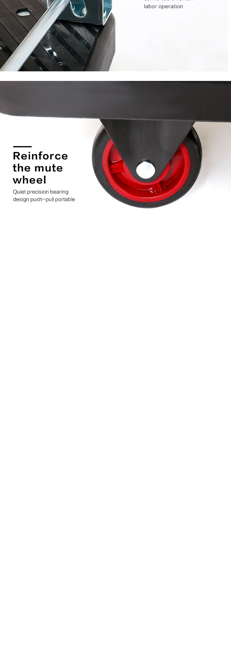 Moving Platform Hand Truck Push Cart 360 Degree Swivel Wheels Push Cart ...