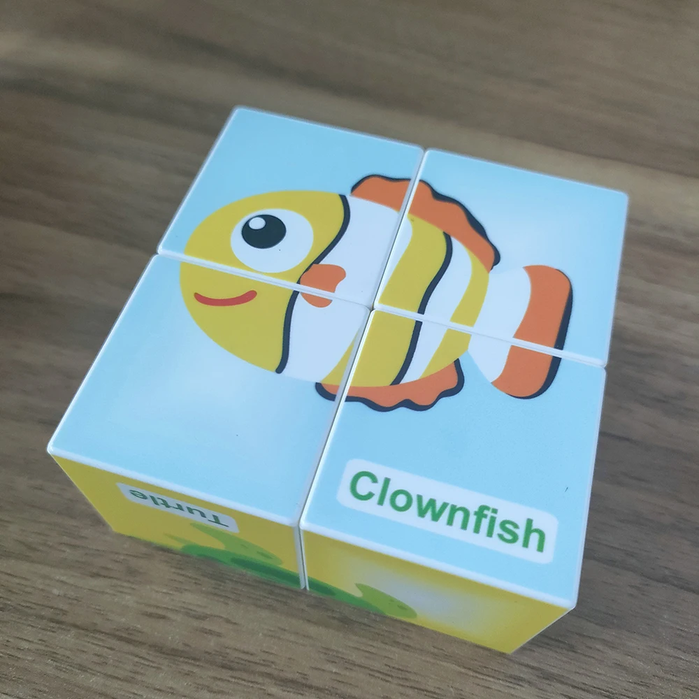 4x4CM Animal Magnetic Cube Blocks Toys Magnetic Puzzle Toys For Kids ...