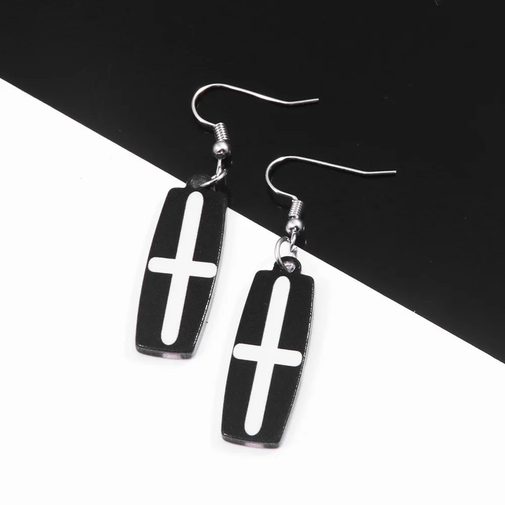 2021 New Anime Tokyo Revengers Takashi Mitsuya Earrings Simple Cross ...