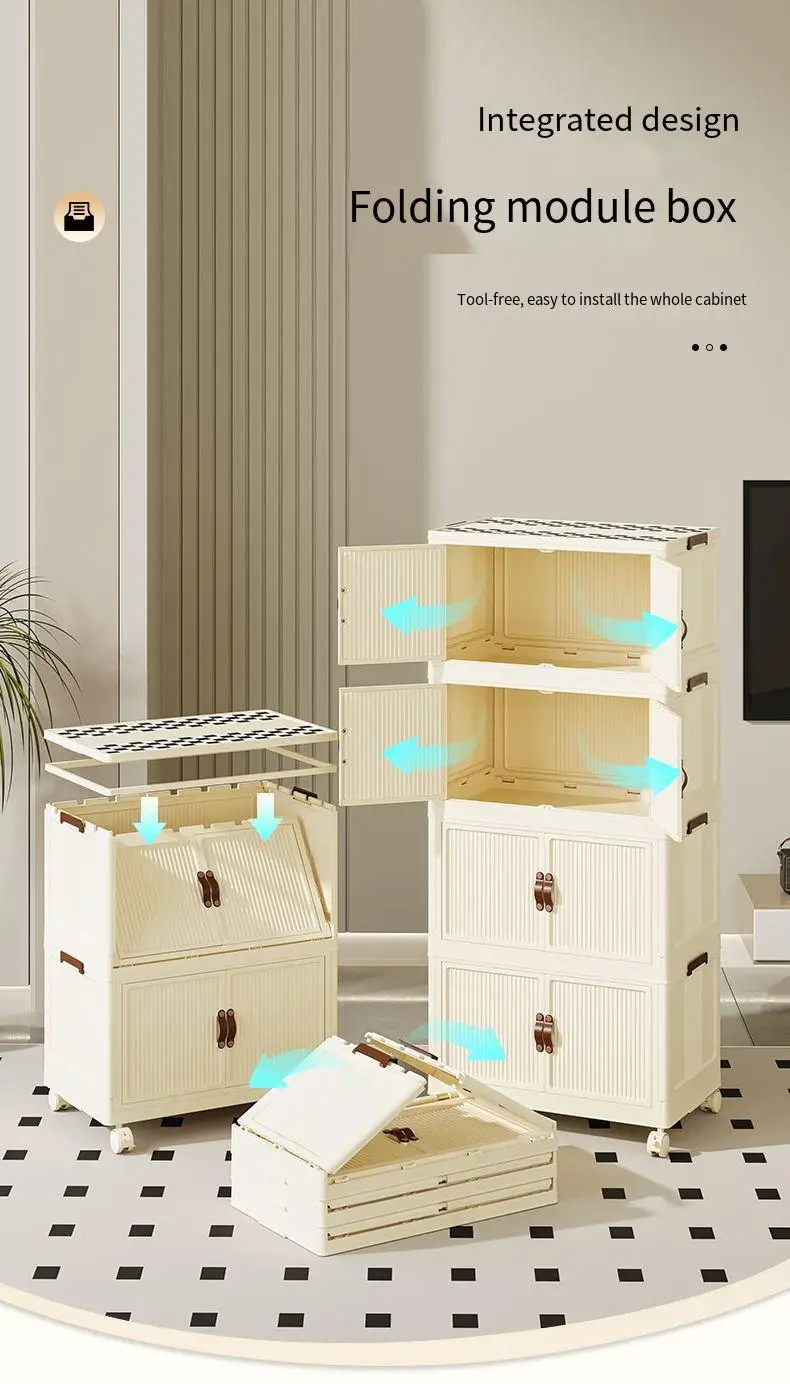 Rmier 103l Collapsible Plastic Storage Bin Foldable Organizer Container ...