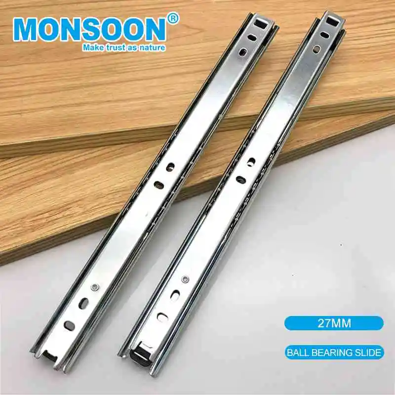 30mm Full Extension Drawer Guide Rail - Durable & Smooth