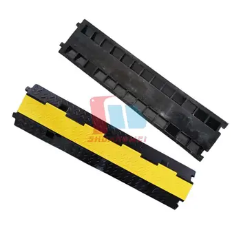 1000x245x45mm Road Safety Traffic Incident Ramp 2 Channels Rubber Pvc ...