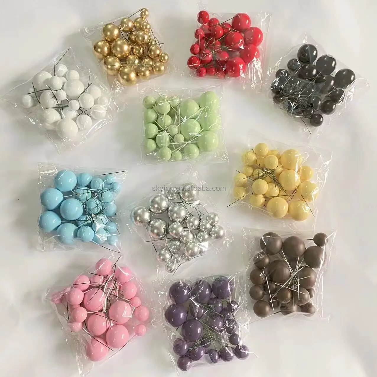 Christmas Decor Ball 2cm-4cm Faux Cake Balls for Decoration