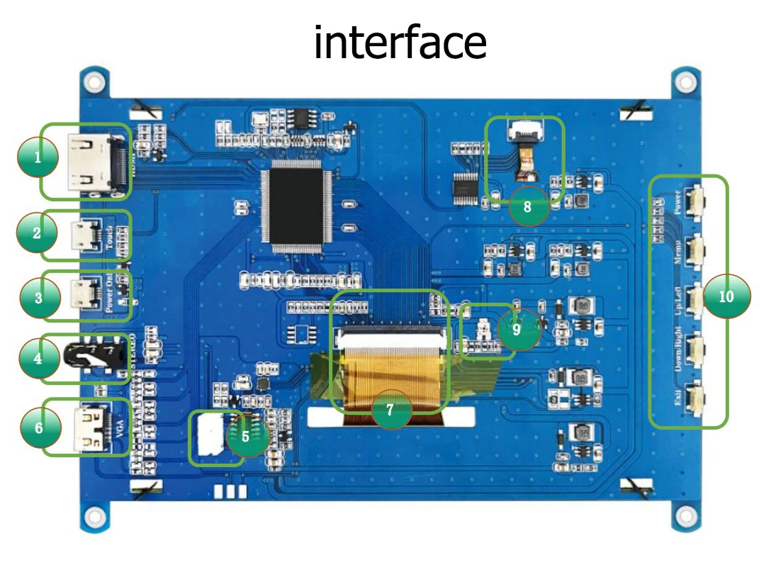7 Inch HD Touch Screen for Raspberry Pi - Full Viewing Angle