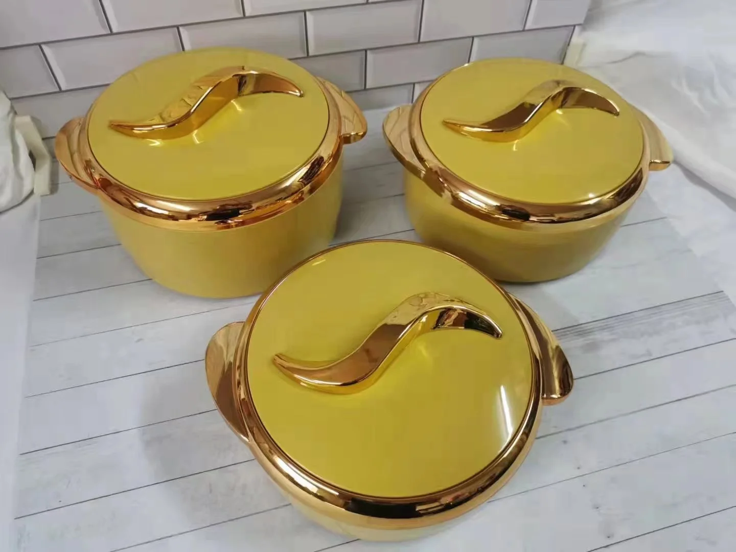 Large Capacity Thermos Food Warmer Jar Set - 3 Pcs 1.5l, 2l, 2.5l