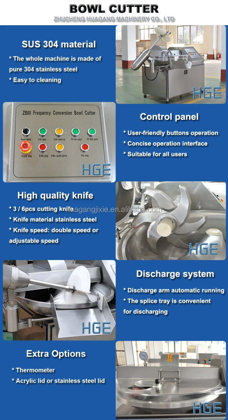 Factory Sausage Bowl Chopper Meat Bowl Cutter For Sausage Processing ...