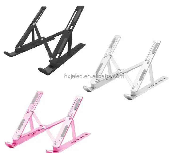 Plastic Adjustable Foldable Laptop Stand Non-slip Support Base Laptop ...