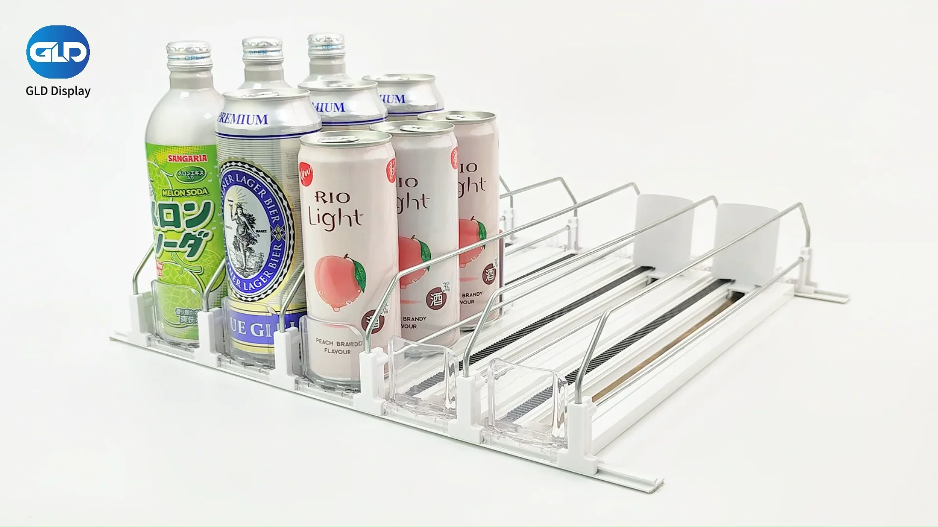 Supermarket Shelf Machine Automatic Propulsion Drink Bottle Cans Pusher ...