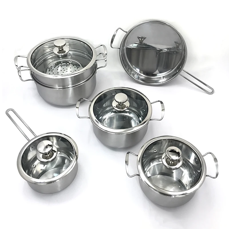 High Quality Inox Cookware Set - Stainless Steel Pots