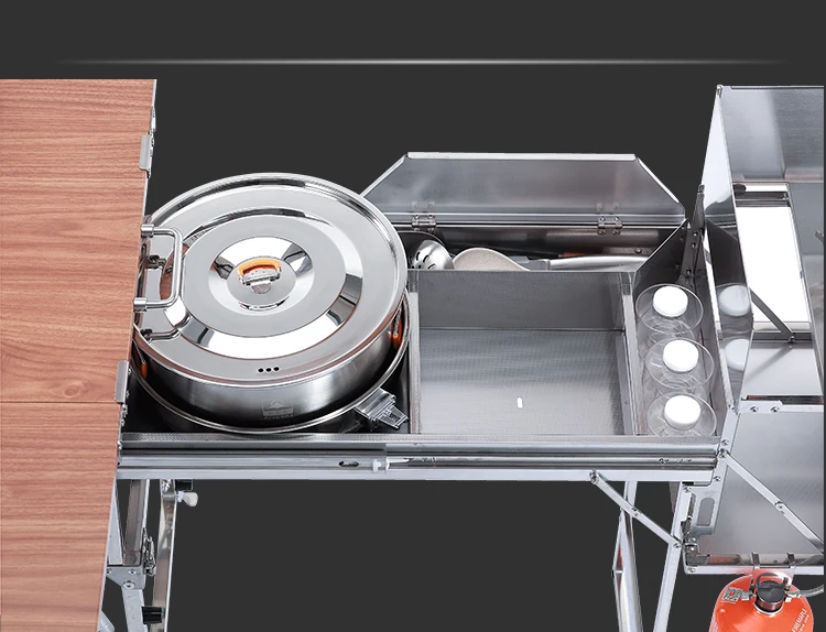 Mobile Portable Camping Kitchen Box For Rv Camping Travel Kitchen ...