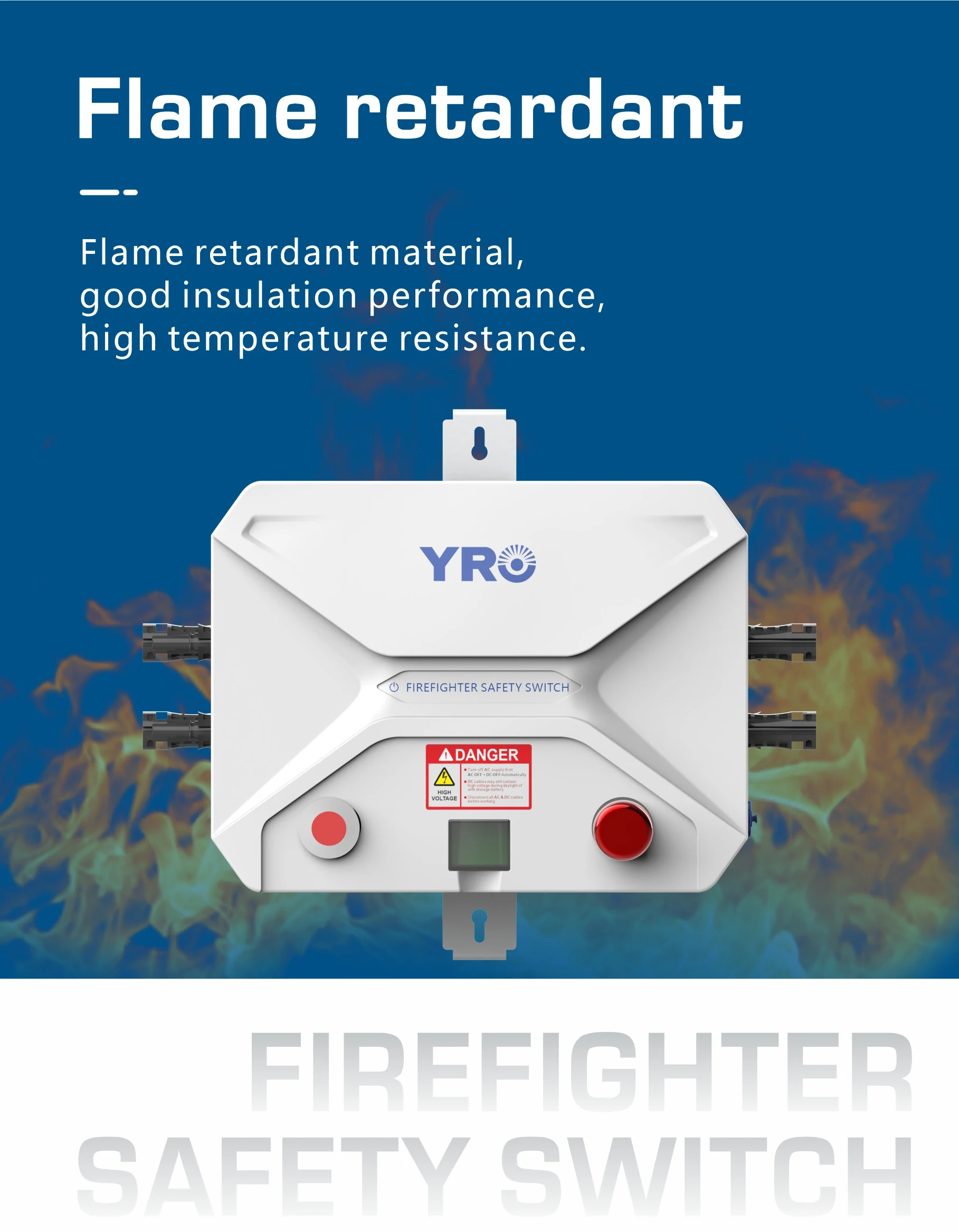 YRO Rapid Shutdown Solar System - Fireman Safety 1500V DC