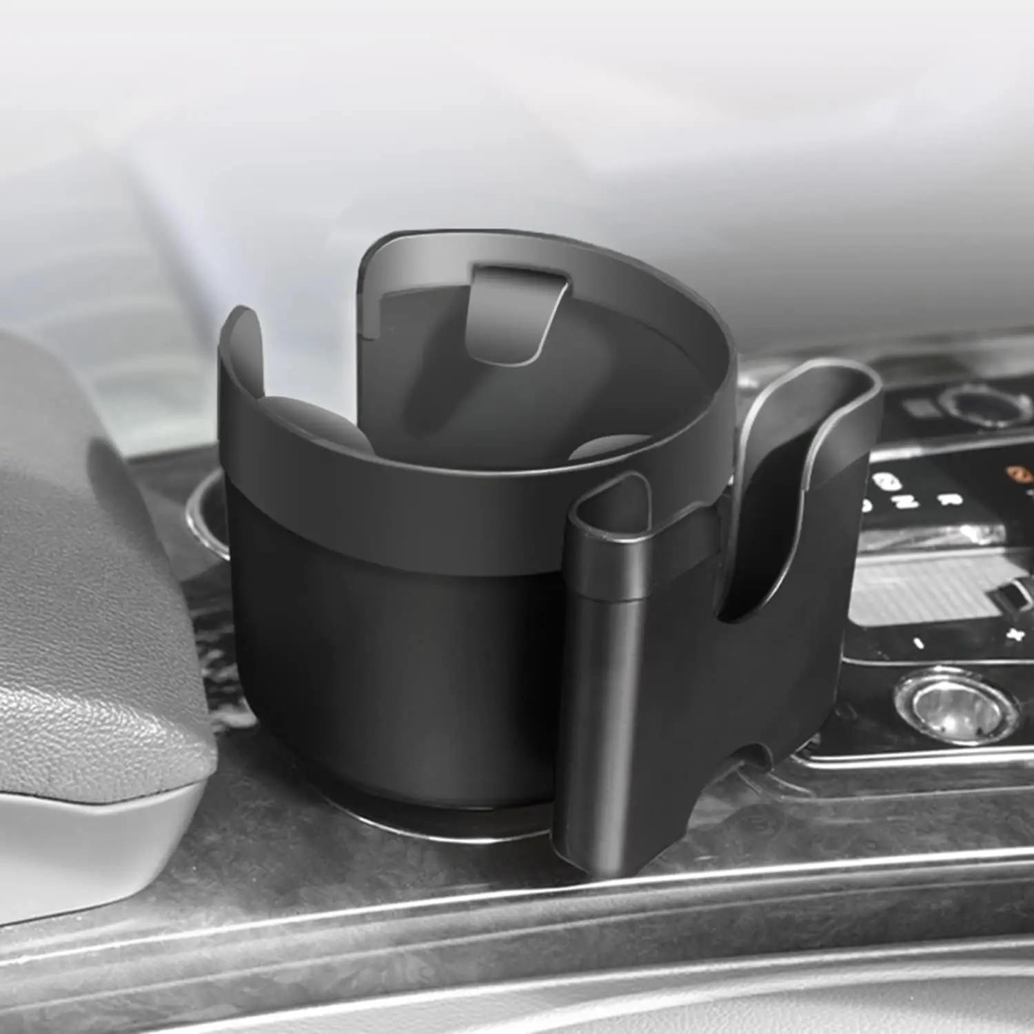 Car Cup Holder Expander Tray - Attachable Multifunctional