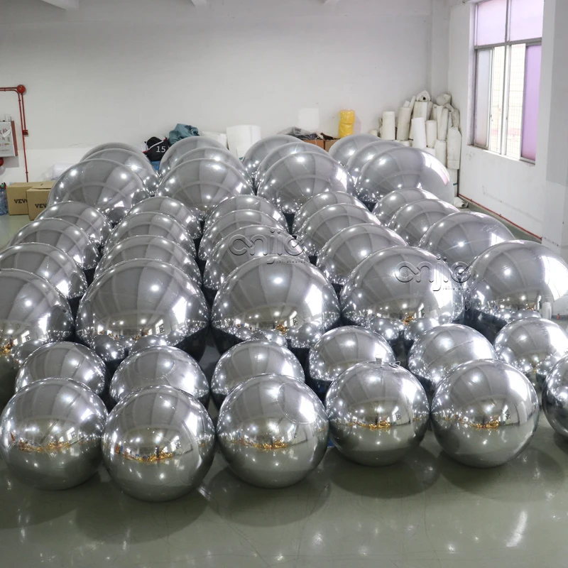 Custom extra Large Inflatable Gold Sphere Chrome Gold Ball Big Shiny ...