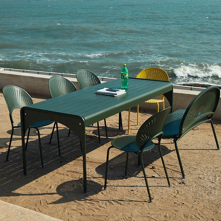 Optional Outdoor Party Table And Chair Coffee Table Set Square Patio ...