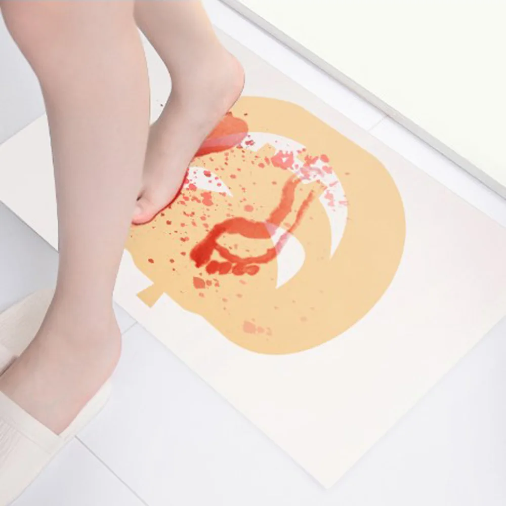 Halloween Prank Color Changing Blood Bath Mat Bloody Shower Mat Blood ...