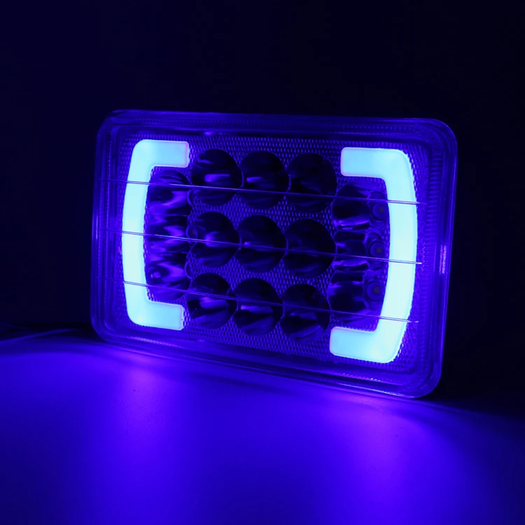 H23 Universal Headlight For Motorcycle 12v 15 Led 7inch Square ...