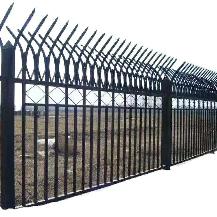 Customized Modern Tubular Steel Fence & Powder Coated Gates for Secure ...