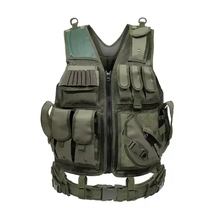 Adjustable Molle Tactical Vest Combat Multi-Pocket Vests Security ...