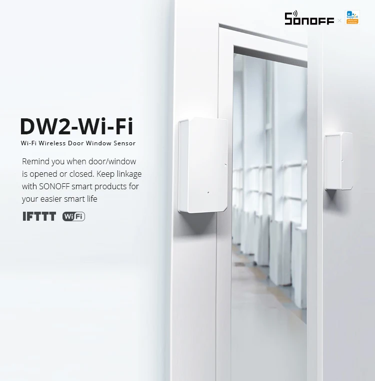 Buy Wholesale China 2023 Popular Sensor Sonoff Dw2-wi-fi Wireless Door ...