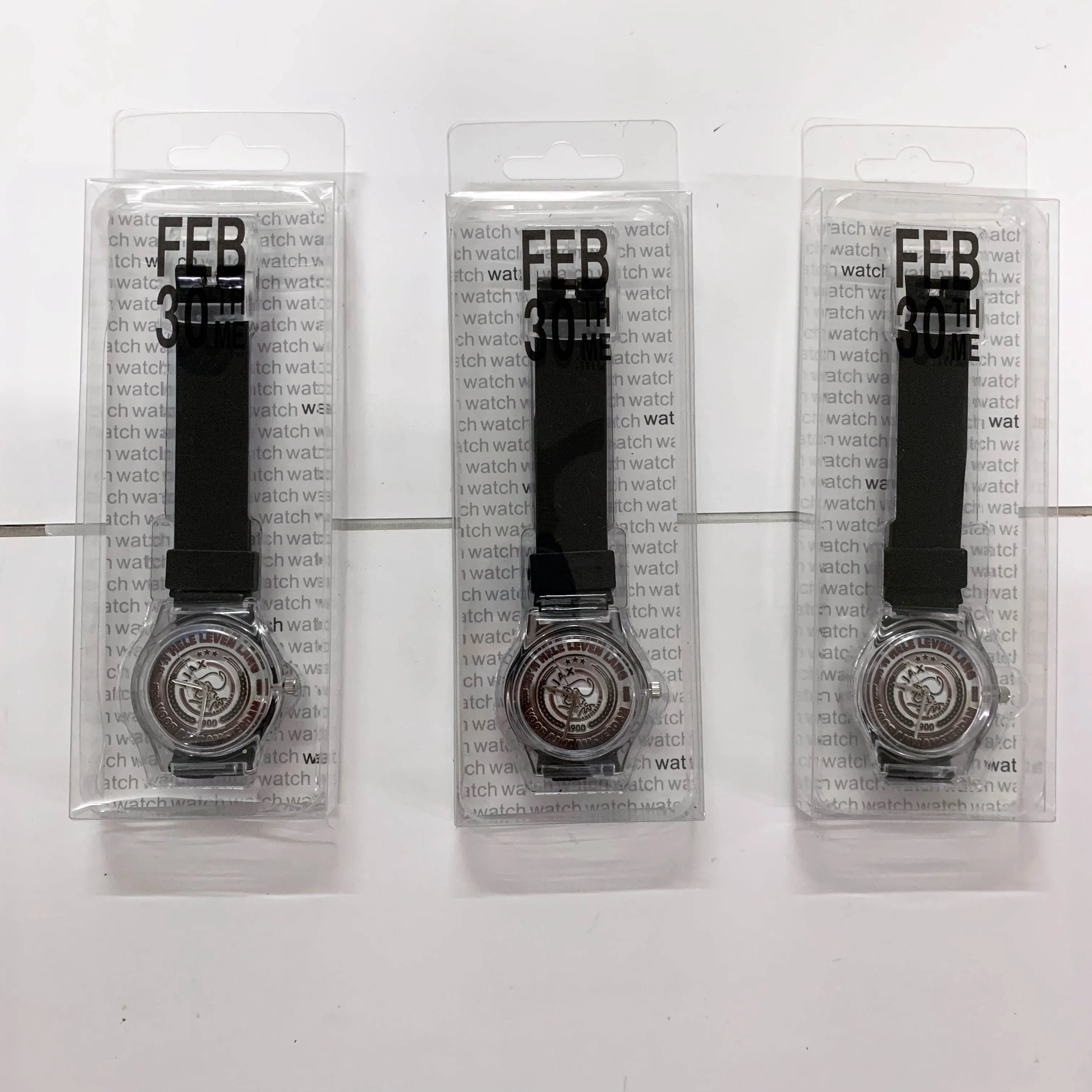 Customize Logo Clear Plastic Watch Recycled Plastic Material Quartz Own ...