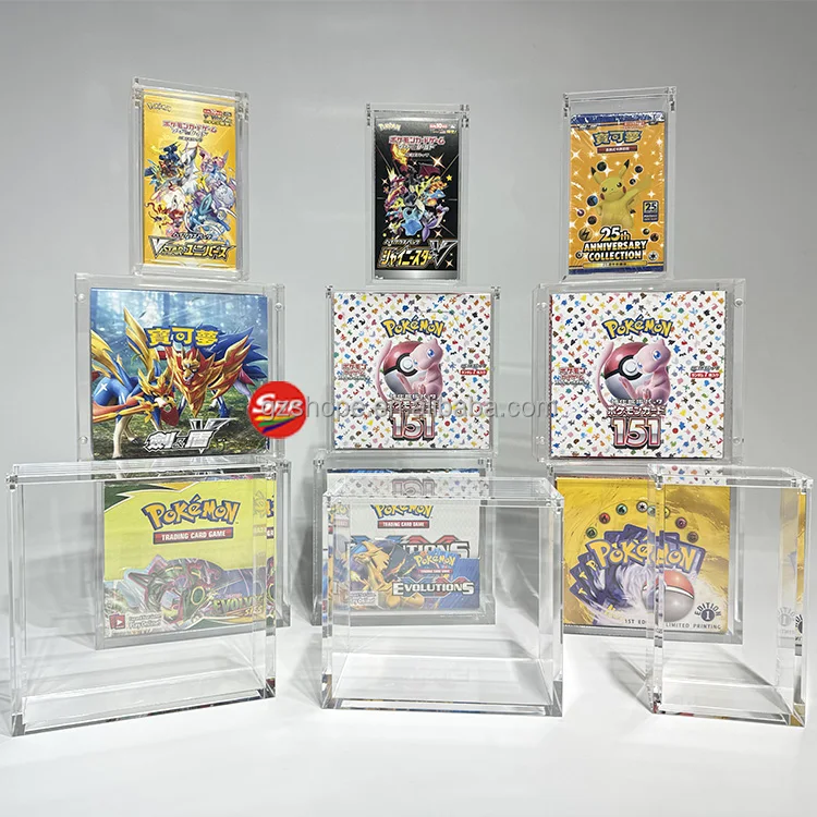 SHP High Quality Acrylic Pokemon Booster Box Display Case