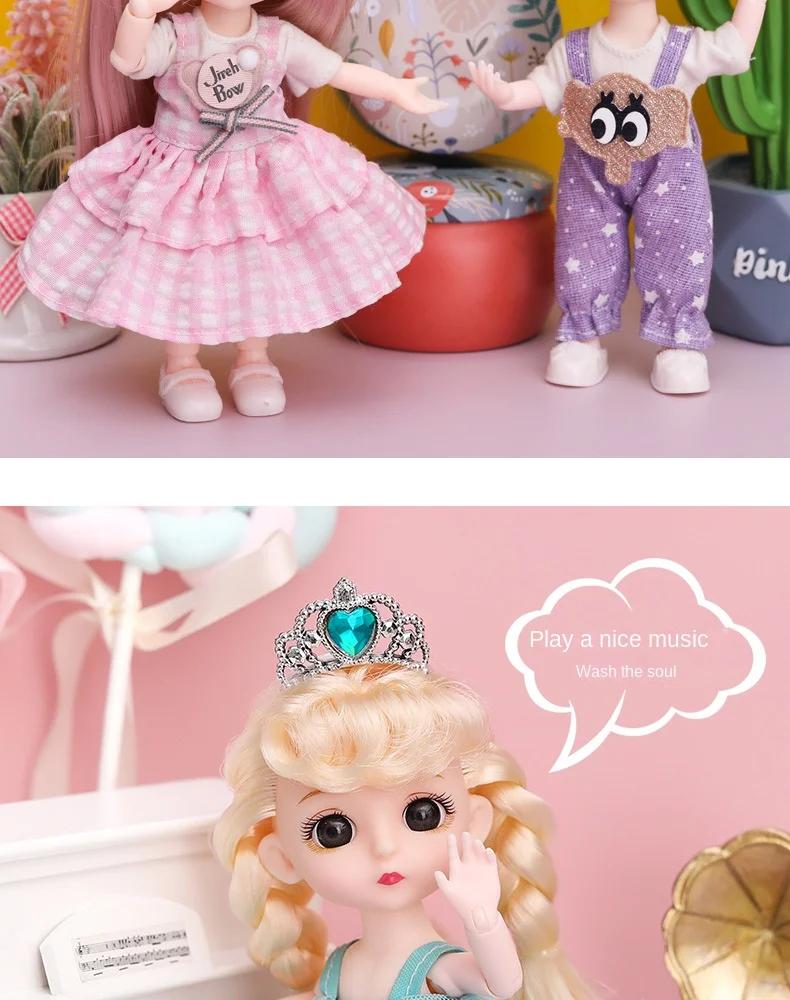 16cm Doll Princess Girl Toys Mini Size Stalls Bulk Wholesale Kids Girls ...