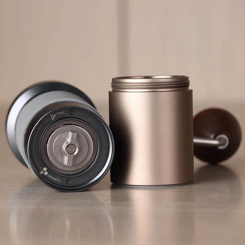 Home Use Flat Burr Manual Coffee Grinder Espresso Machine 15-bar Hand ...