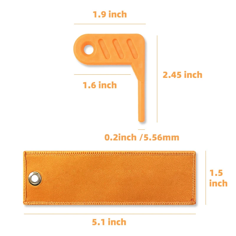 12 Chamber Safety Flags With 10 Bright Orange Tags - Buy Chamber Safety ...