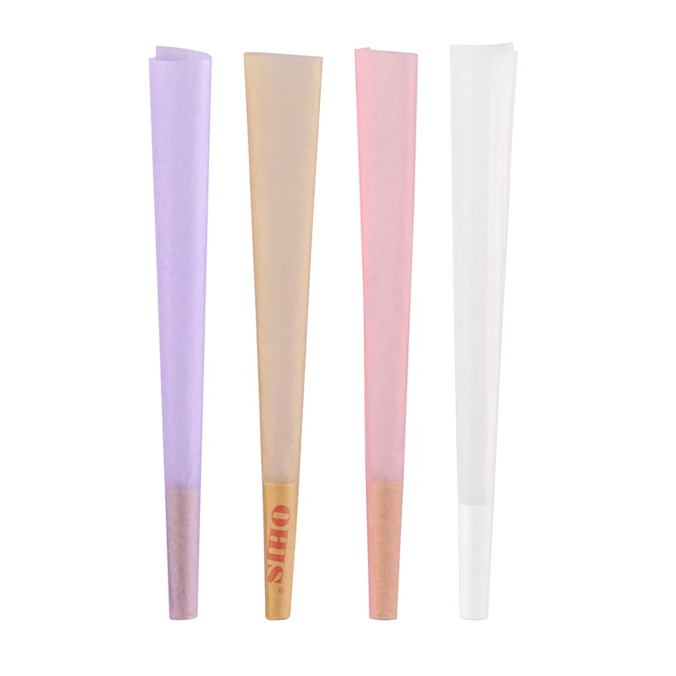 Pre Roll 110mm White Brown Multi Color Paper Rolled Cones With Tips ...