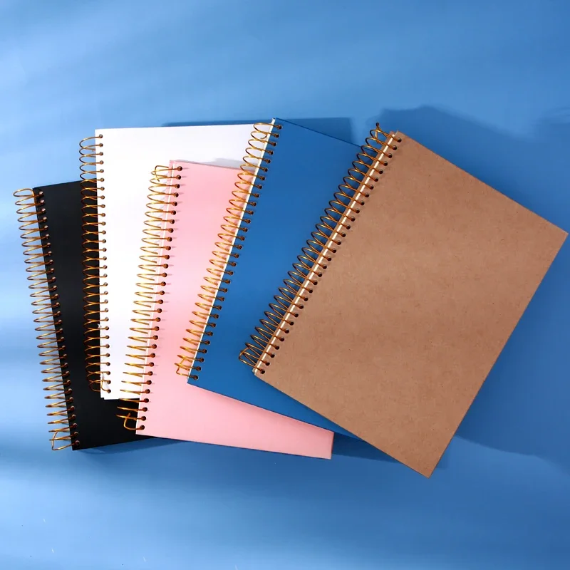7 X 10 B5 Hard Cover Spiral Notebook - 80 Sheets for Students