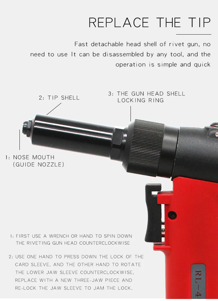 High Quality Power-saving Automatic Rl-4000h Air Rivet Nut Gun ...