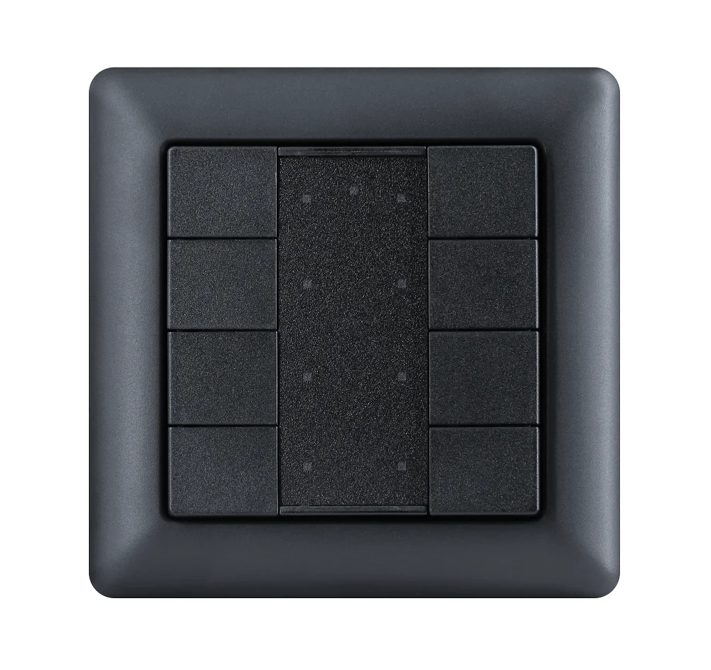 8-Key Push Button DALI Wall Switch Bicolor Feedback LED (white/red ...