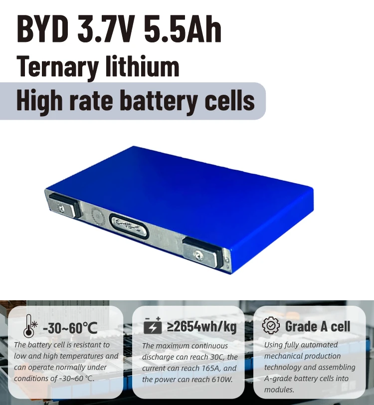 High Discharge 70C Rate NMC 3.7v Battery for Electric Cars